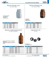 LaboModerne -Flacons col large, à vis en verre ambré